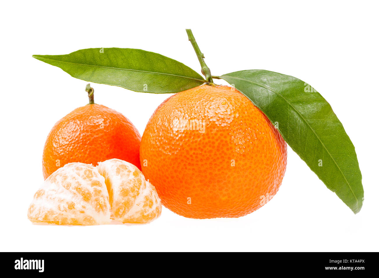 Fruits of clementine isolated on white background Stock Photo - Alamy