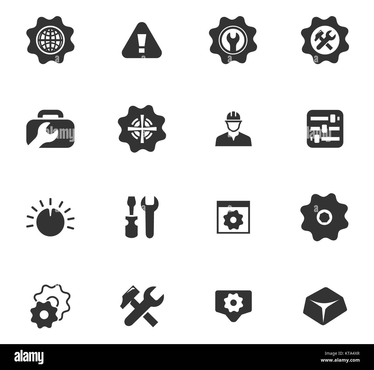 Setting icons set Stock Photo - Alamy