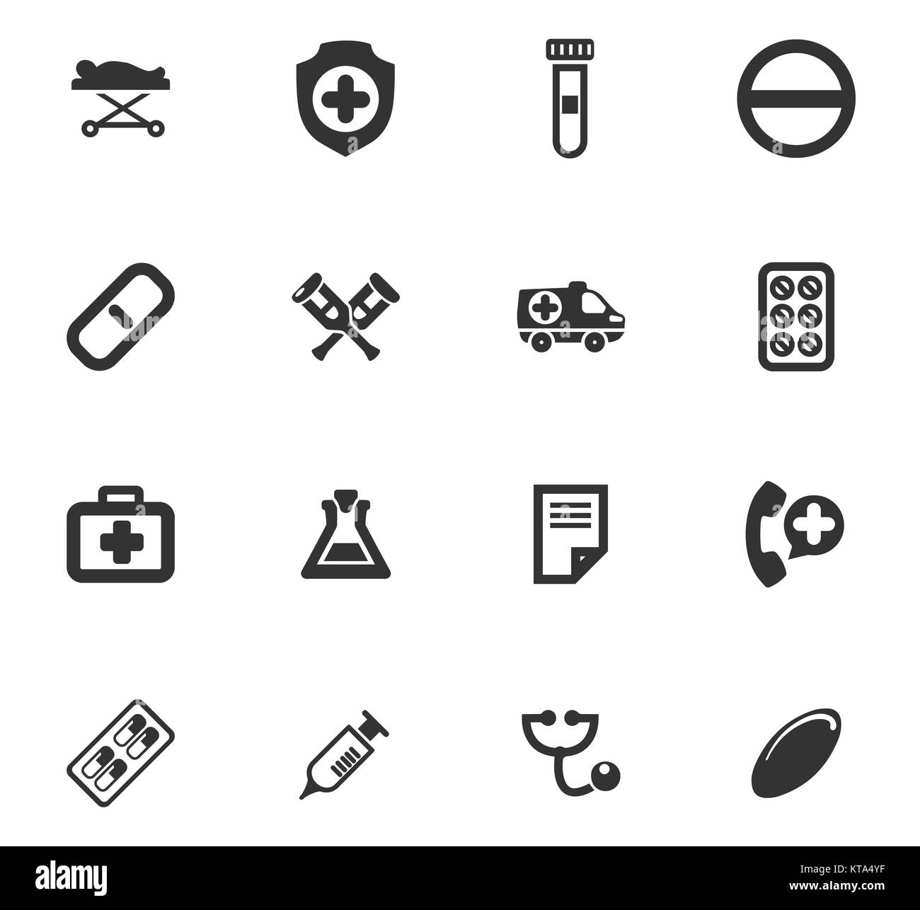 Medical icons set Stock Photo - Alamy