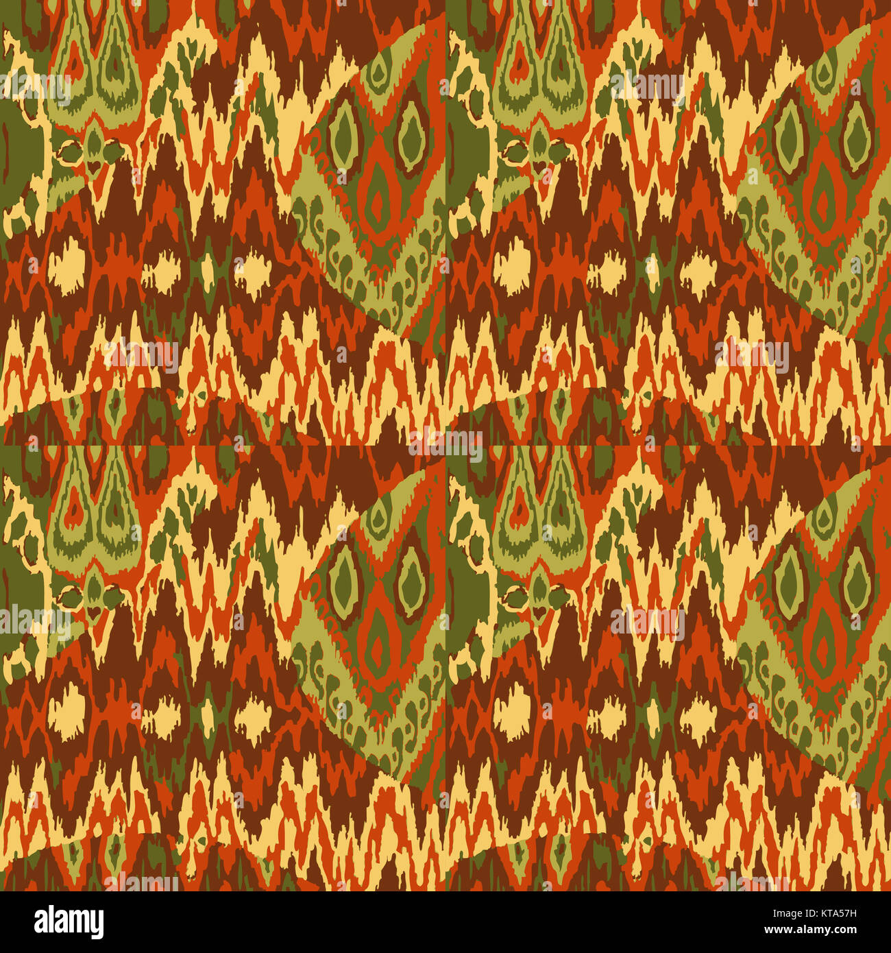 Colored seamless ethnic vector print pattern Stock Photo - Alamy