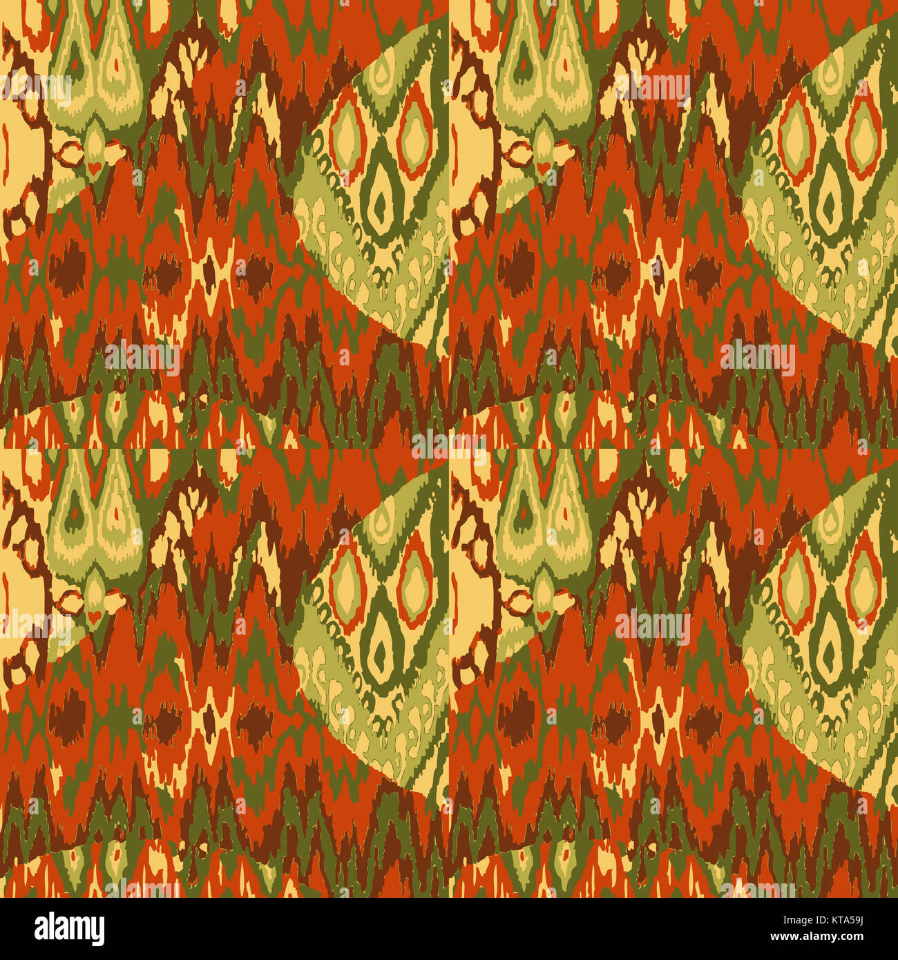 Colored seamless ethnic vector print pattern Stock Photo - Alamy