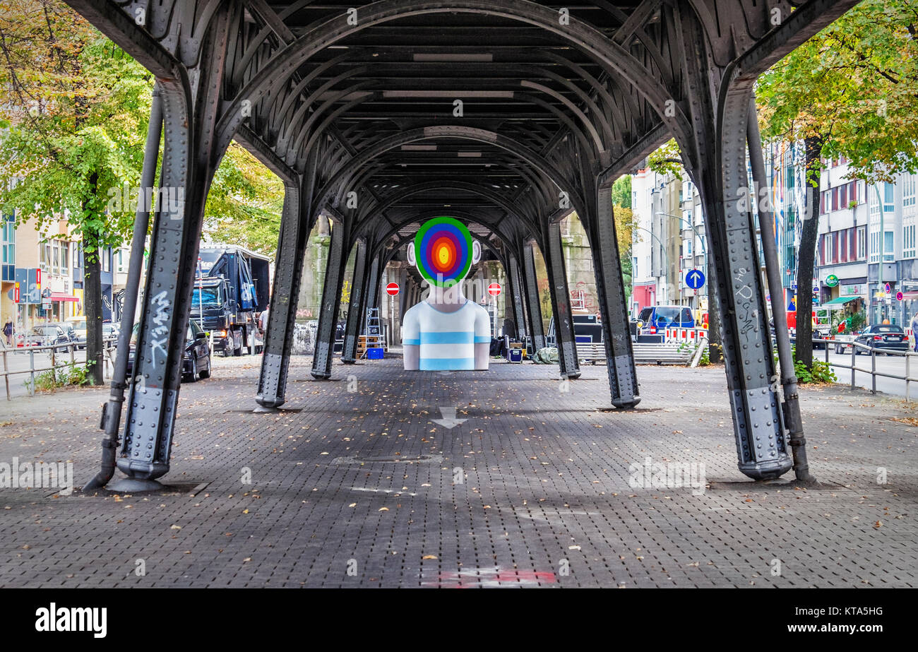Berlin,Schöneberg,Nollendorfplatz U-Bahn,railway station viaduct.Part ...