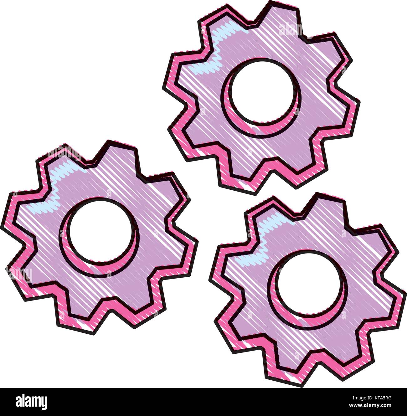 Gears machinery pieces Stock Vector Image & Art - Alamy