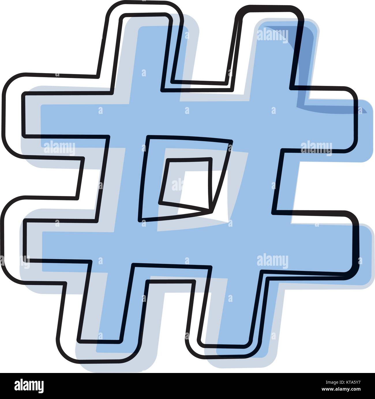Hashtag Symbol Cut Out Stock Images & Pictures - Alamy