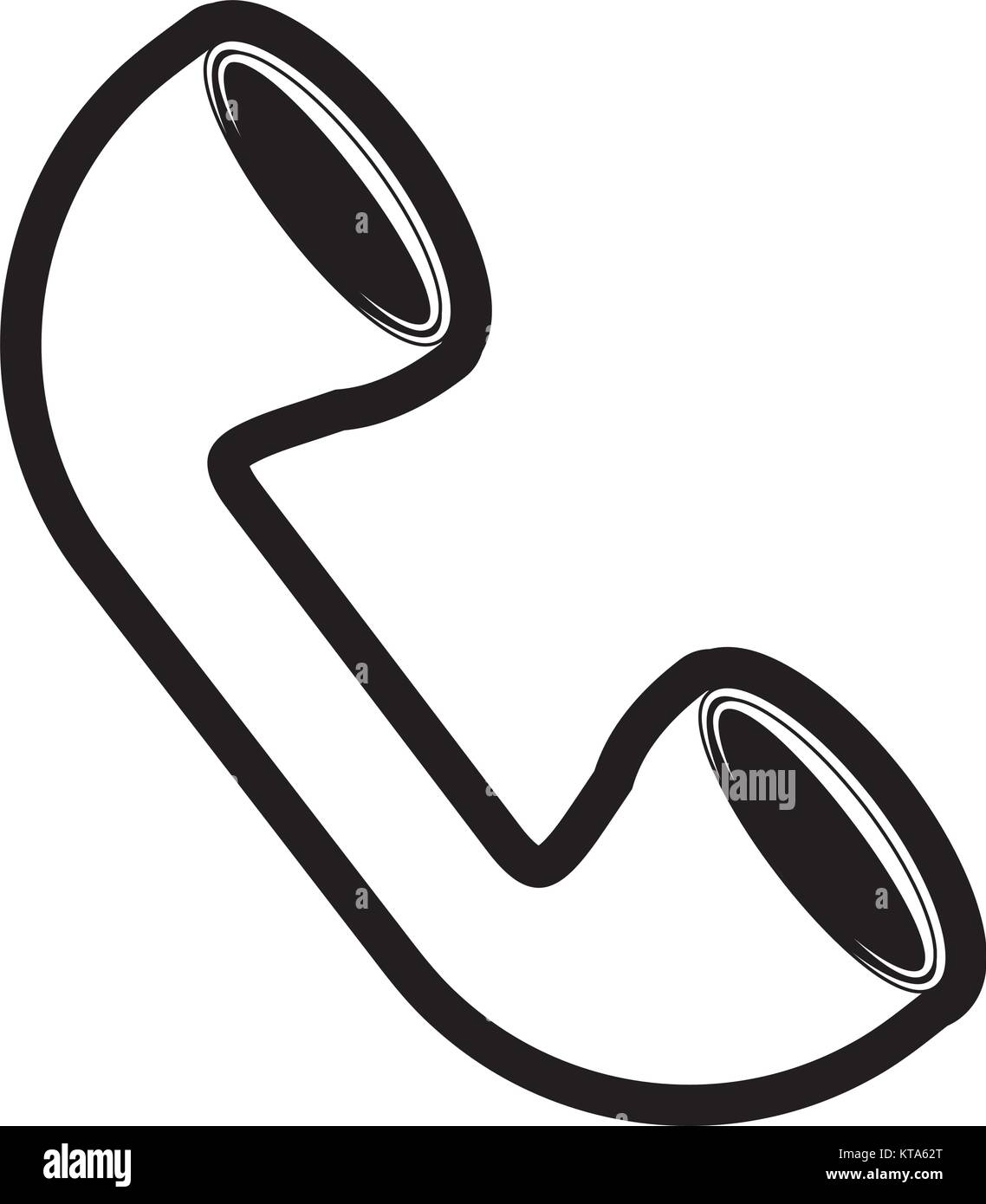 Telephone isolated symbol Stock Vector Image & Art - Alamy