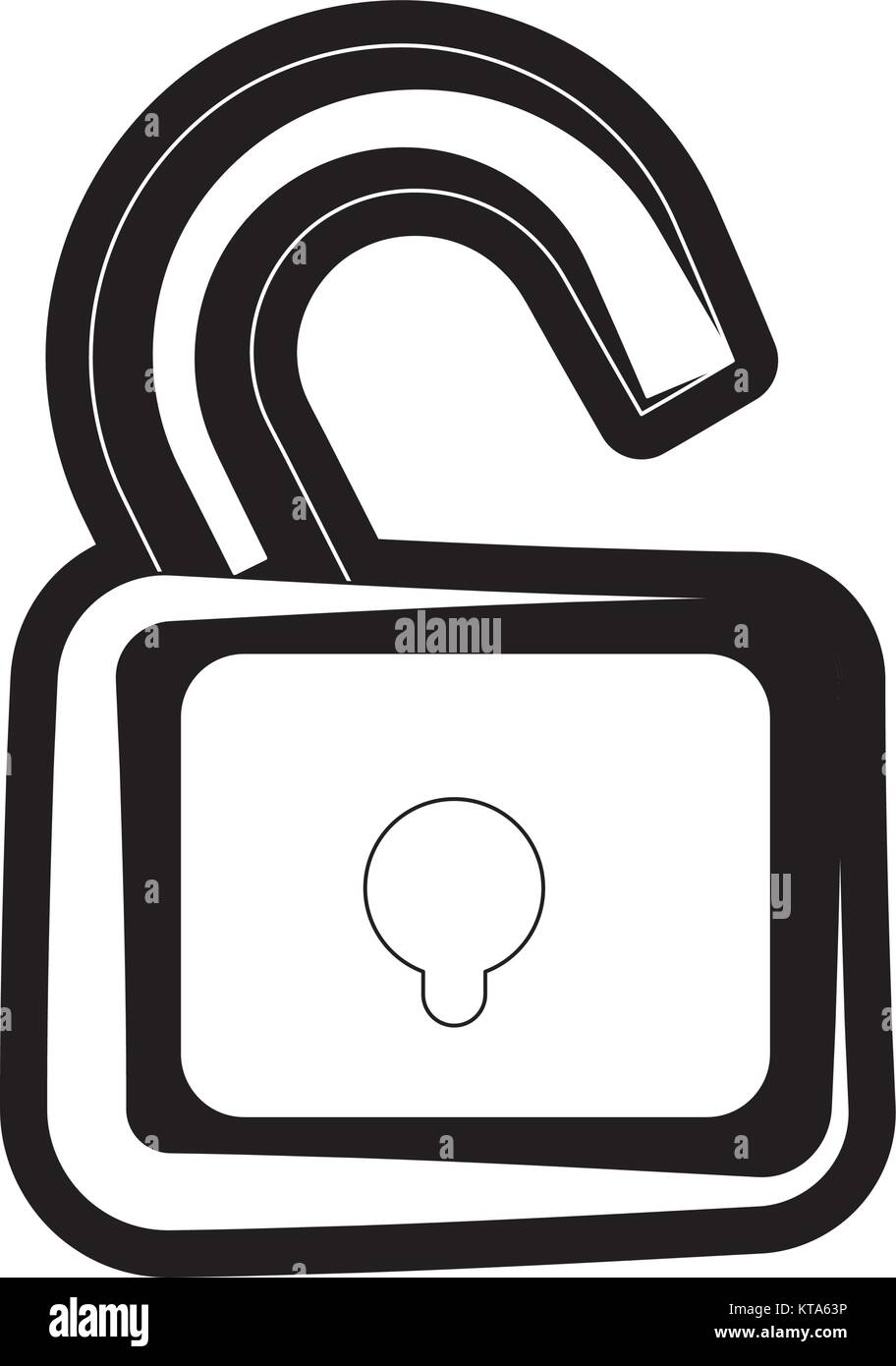 Padlock security symbol Stock Vector Image & Art - Alamy