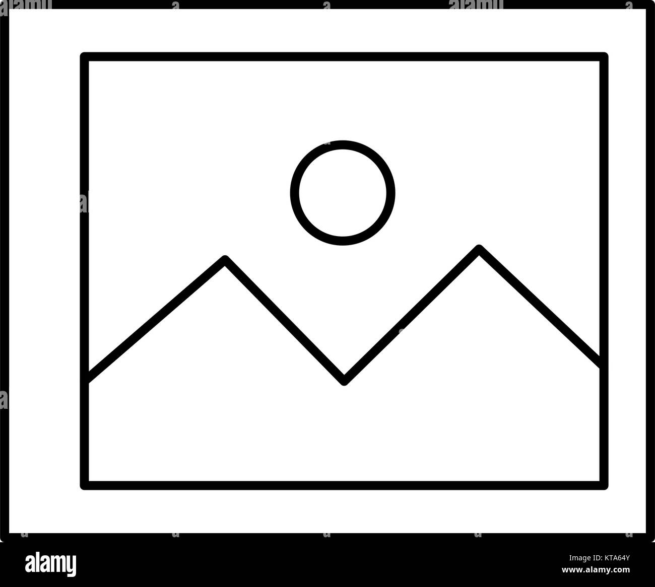 landscape snapshot isolated icon vector illustration design Stock ...