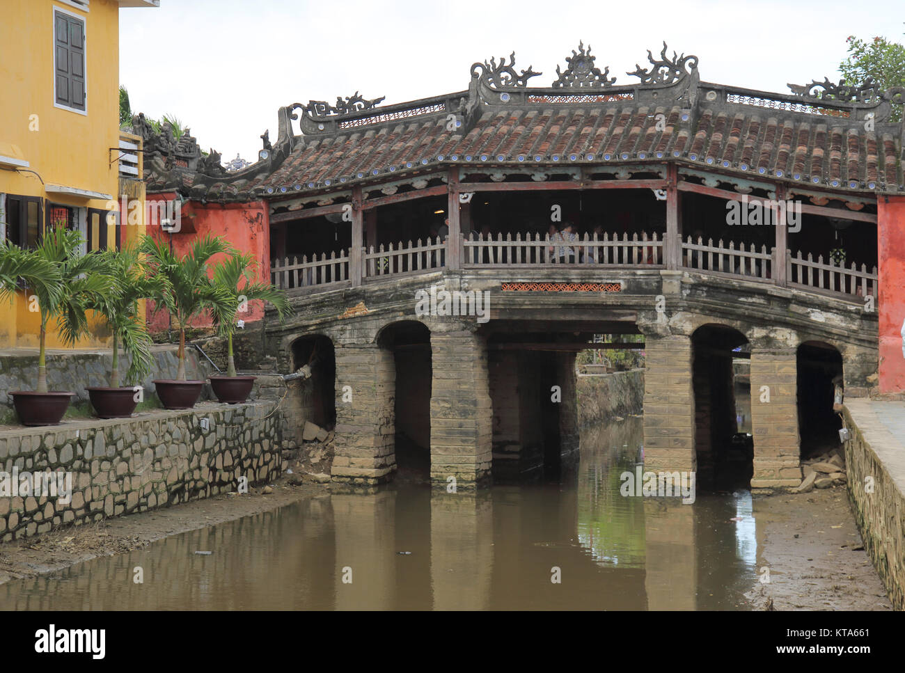 japanese covered bridge in the old town in the unesco world heritage ...