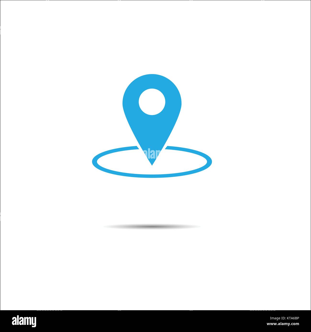Vector of map pointer icon. GPS location symbol. Flat design style Stock Vector Image & Art - Alamy