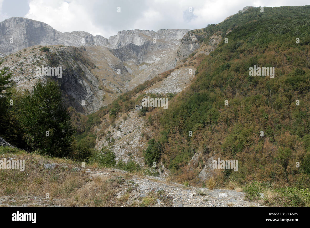 The Marble Quarries - Apuan Alps , Carrara, Tuscany, Italy Stock Photo ...