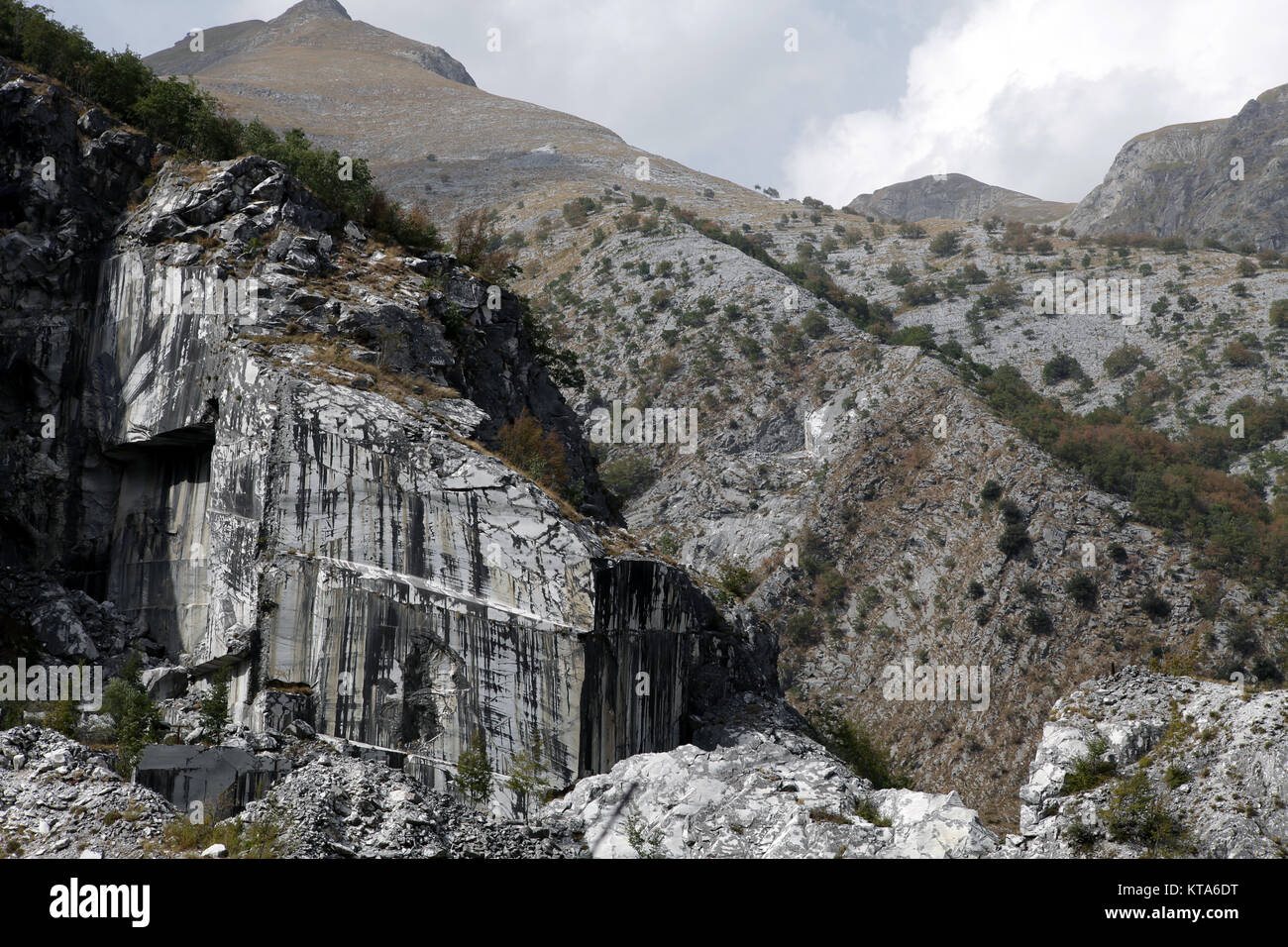 The Marble Quarries - Apuan Alps , Carrara, Tuscany, Italy Stock Photo ...