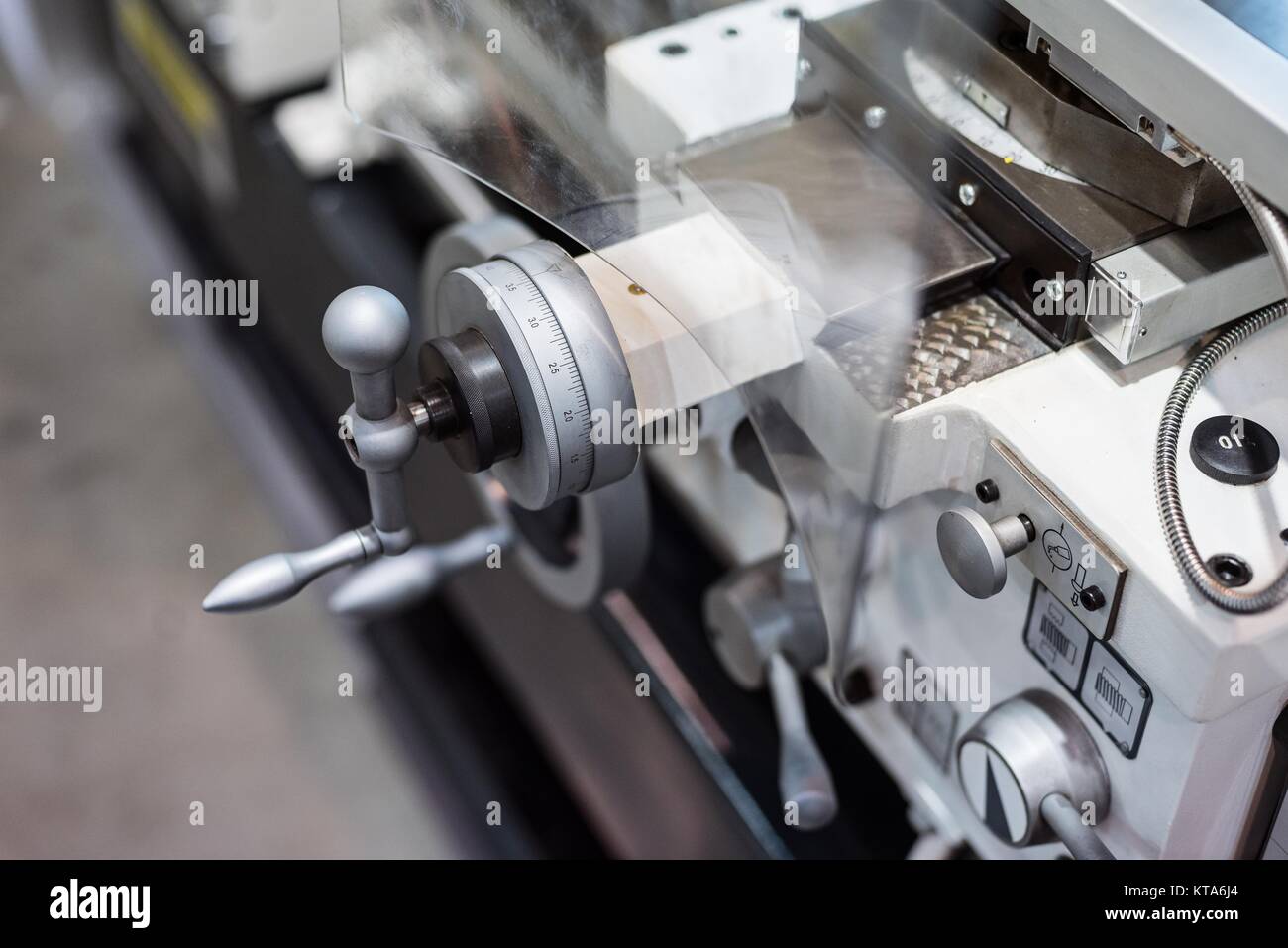Modern lathe in workshop hi-res stock photography and images - Alamy