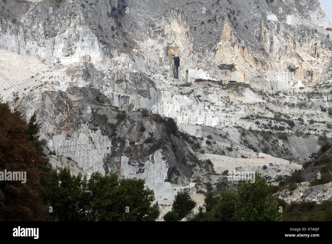 The Marble Quarries - Apuan Alps , Carrara, Tuscany, Italy Stock Photo ...
