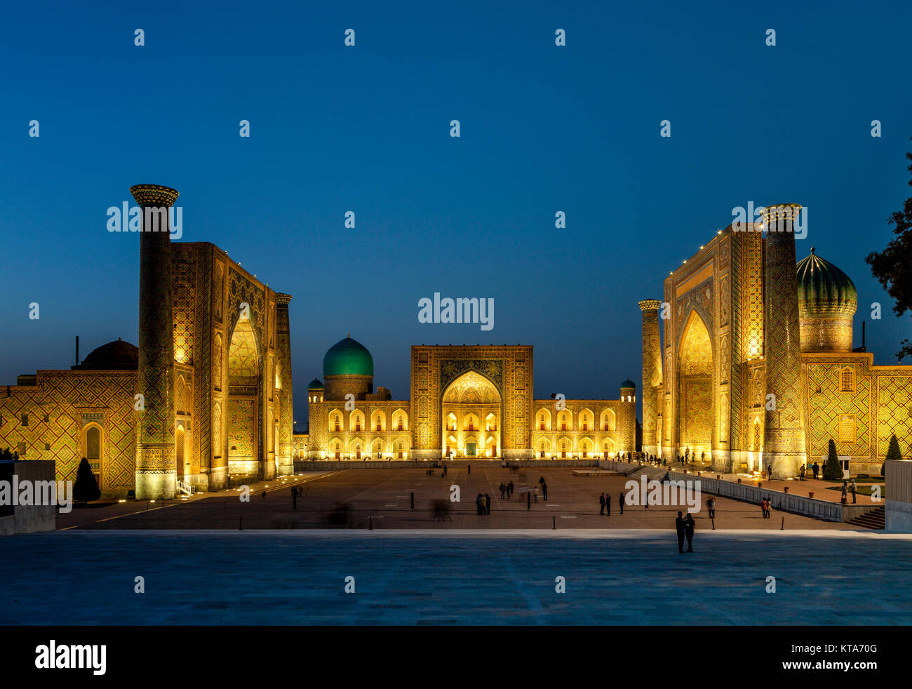 The Registan At Night, Photographed From The Viewing Platform ...