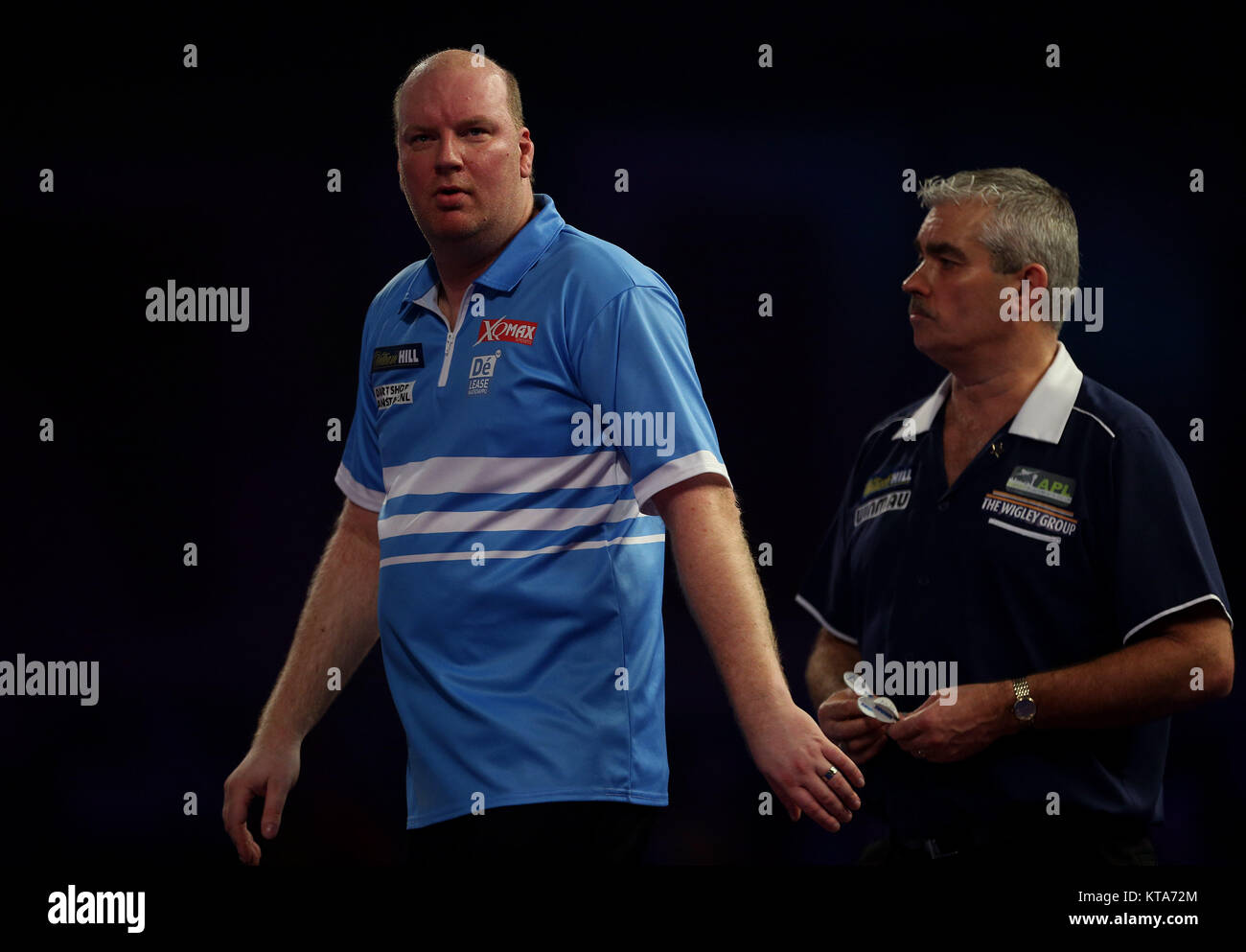 Vincent van Der Voort and Steve Beaton during day nine of the William ...