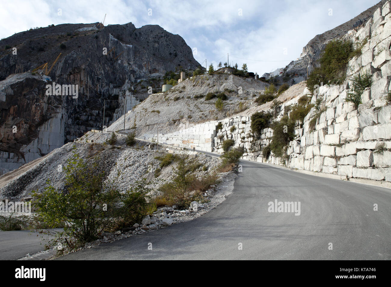 The Marble Quarries - Apuan Alps , Carrara, Tuscany, Italy Stock Photo ...