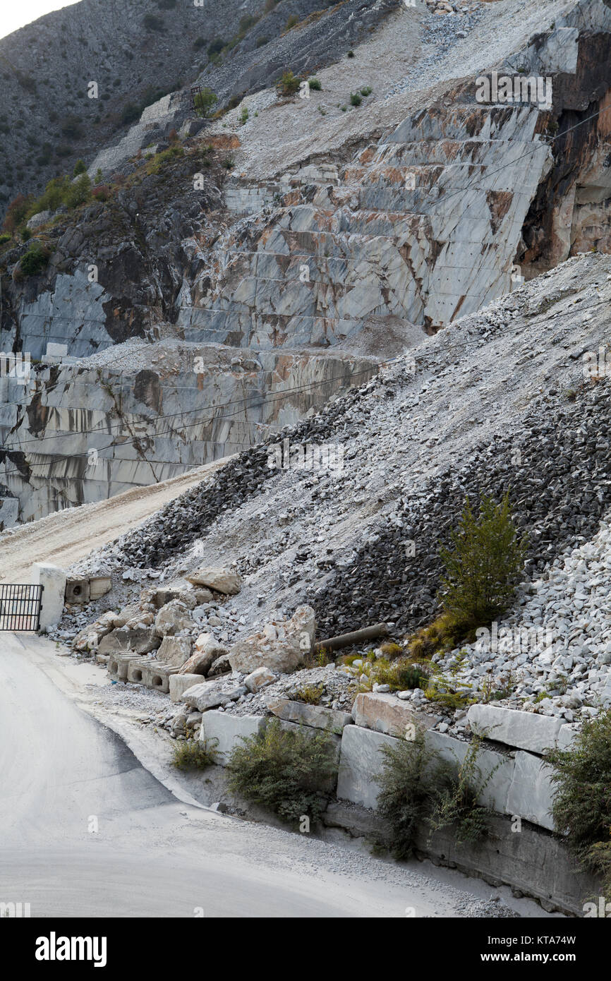 The Marble Quarries - Apuan Alps , Carrara, Tuscany, Italy Stock Photo ...