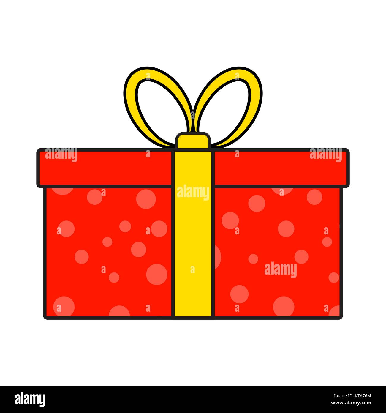 christmas present simple icon for christmas design isolated on white ...