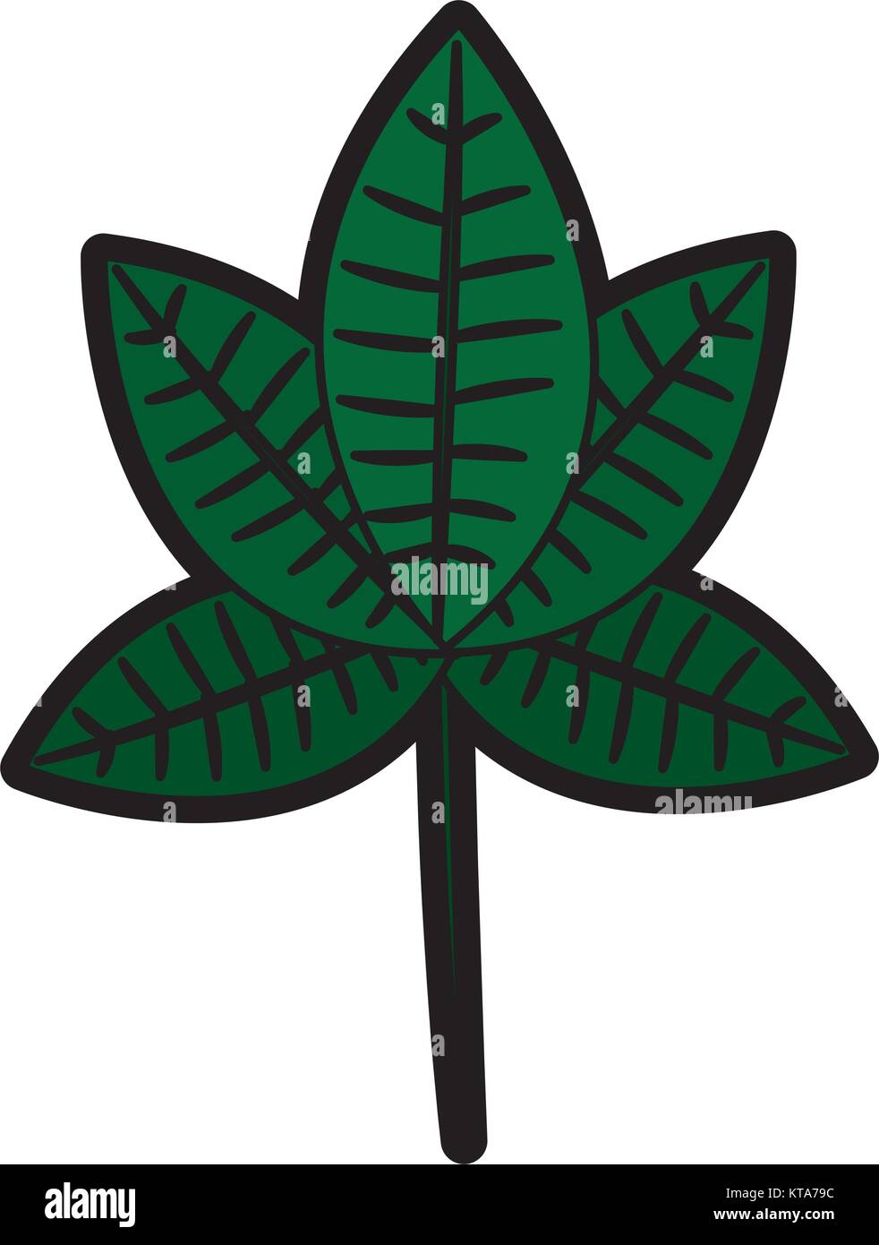 single leaf icon image vector illustration design Stock Vector Image ...