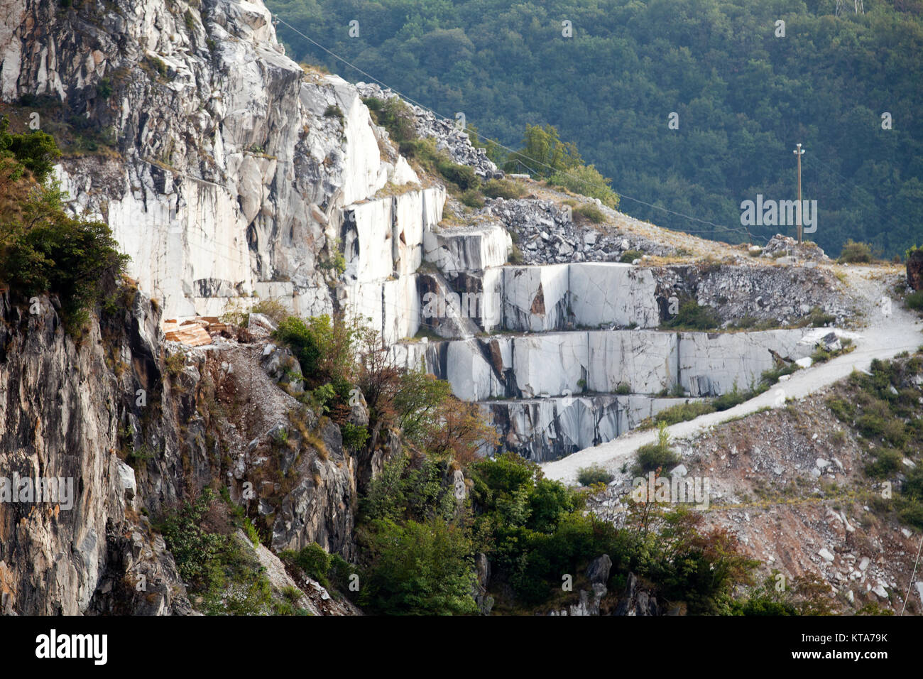 The Marble Quarries - Apuan Alps , Carrara, Tuscany, Italy Stock Photo ...