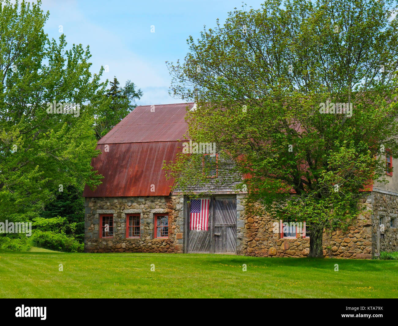 Stone Barn Farm, Bar Harbor, Maine, USA Stock Photo - Alamy