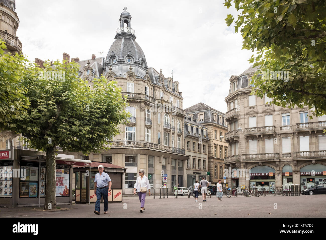 People walk through Place Broglie in Strasbourg, France Stock Photo - Alamy