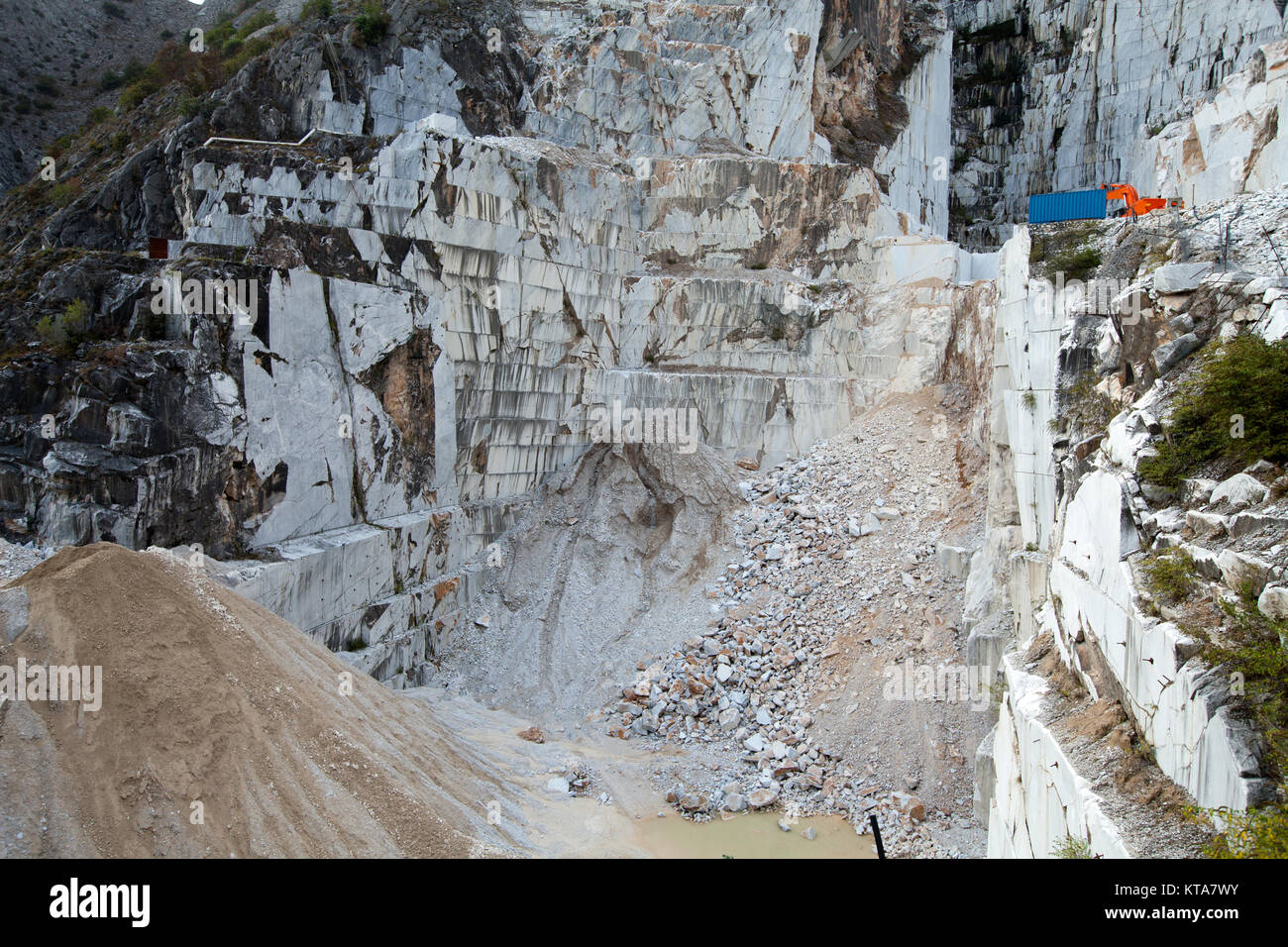 The Marble Quarries - Apuan Alps , Carrara, Tuscany, Italy Stock Photo ...