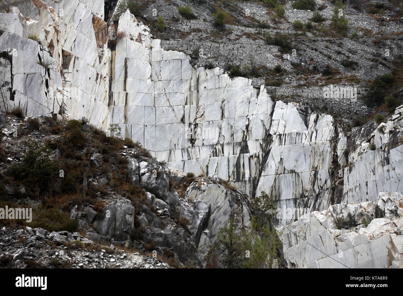 The Marble Quarries - Apuan Alps , Carrara, Tuscany, Italy Stock Photo ...