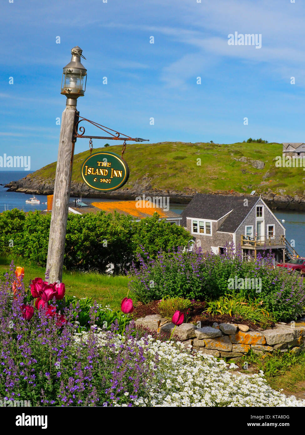Monhegan Harbor, Monhegan Island, Maine, USA Stock Photo - Alamy