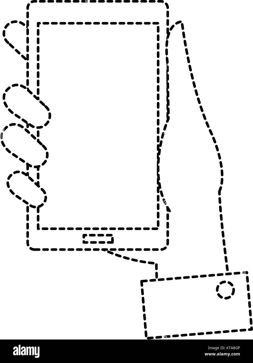 hand human with smartphone device Stock Vector Image & Art - Alamy