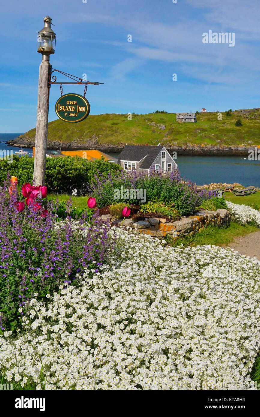 Monhegan Harbor, Monhegan Island, Maine, USA Stock Photo - Alamy