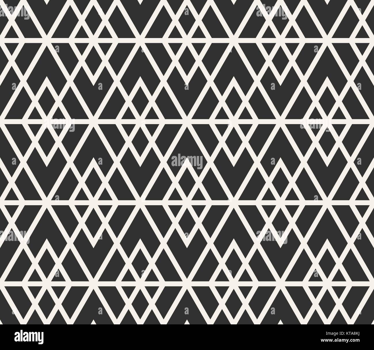 Vector Seamless Lines Pattern Modern Stylish Triangle Shapes Texture Repeating Geometric Tiles