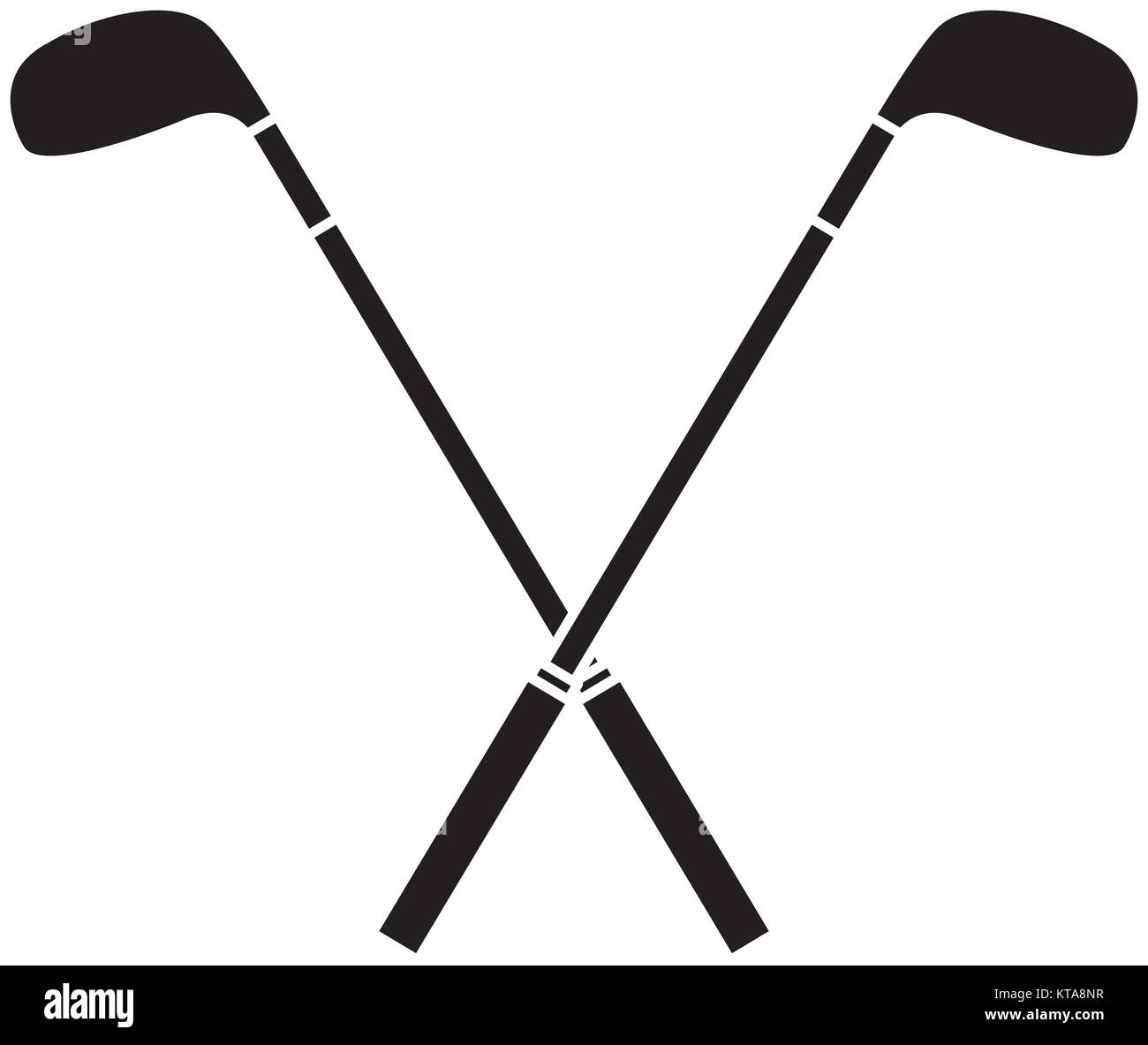 Real Golf Clubs Crossed