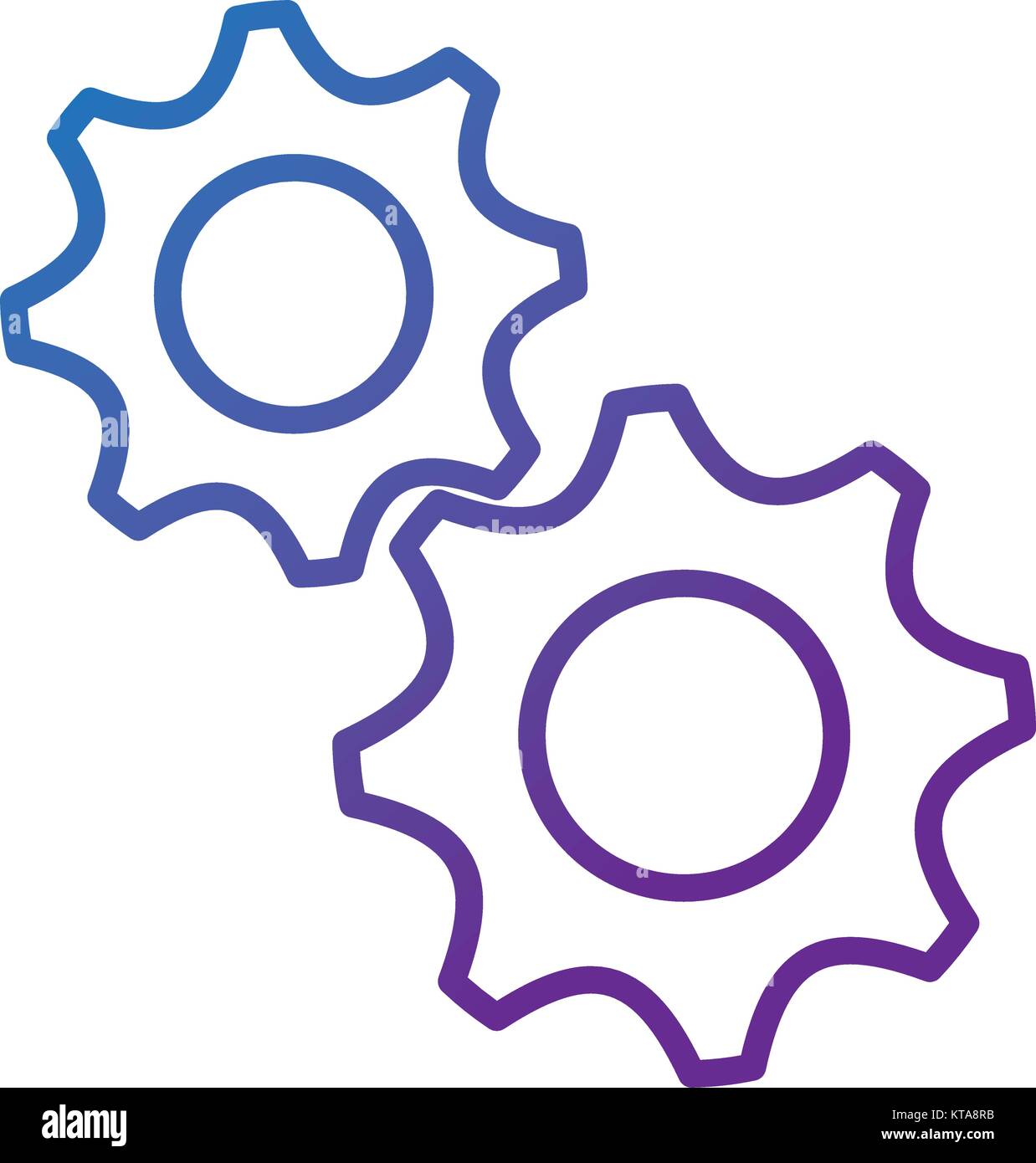gear machine isolated icon Stock Vector Image & Art - Alamy