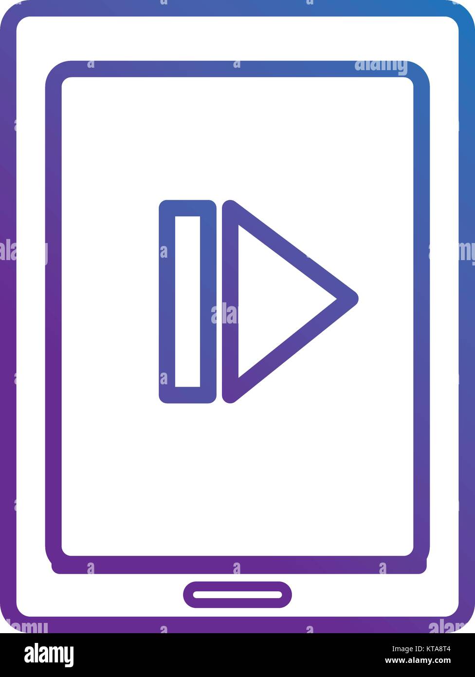 tablet with media player Stock Vector Image & Art - Alamy