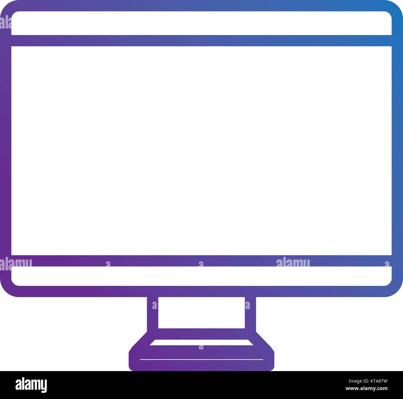 computer display isolated icon Stock Vector Image & Art - Alamy