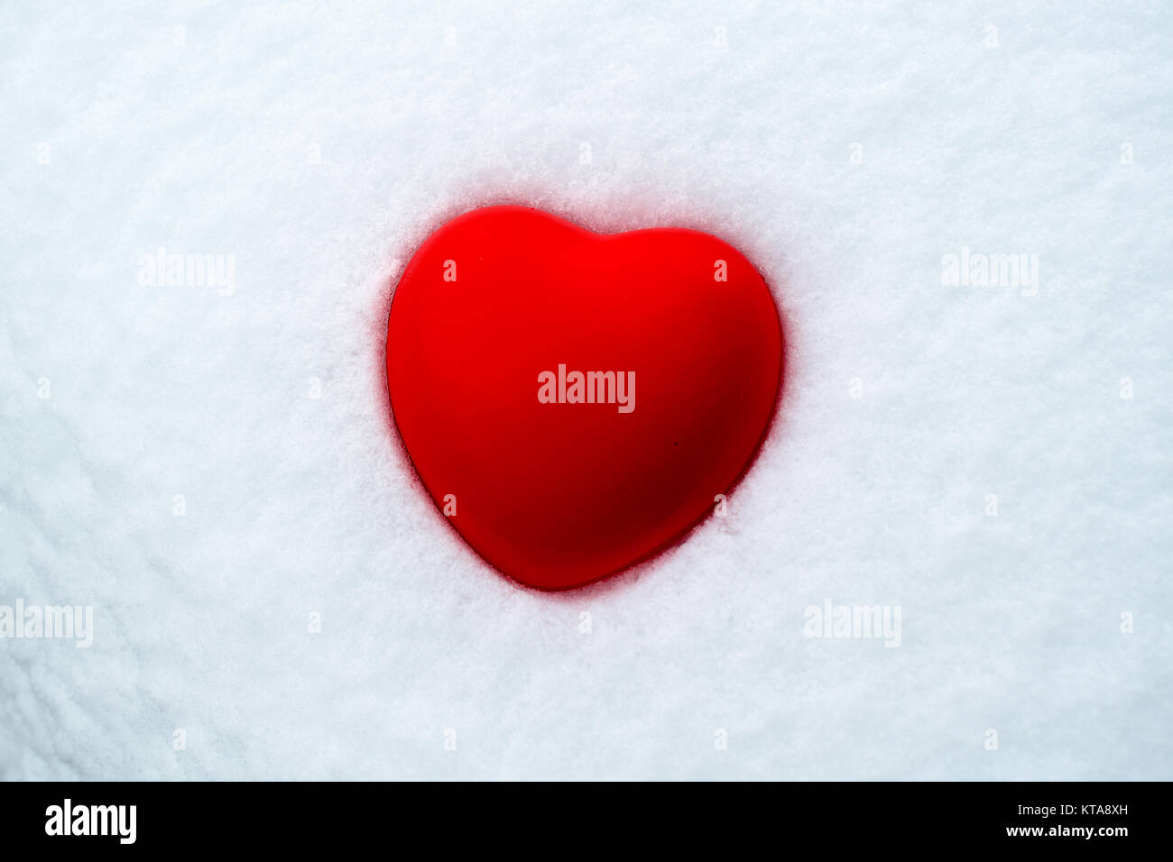 Red heart on fresh hi-res stock photography and images - Alamy