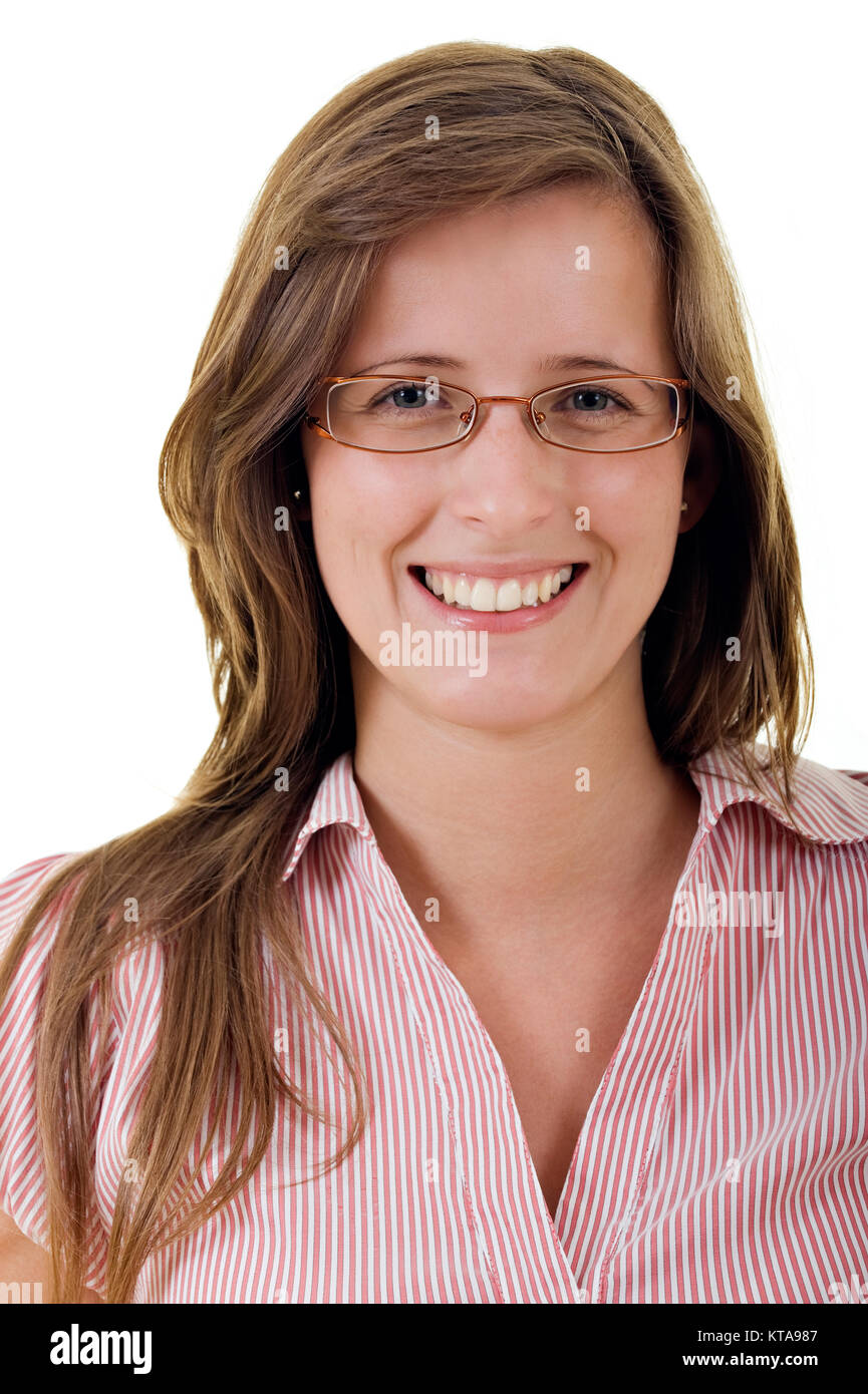 Beautiful Smiling Woman Stock Photo - Alamy