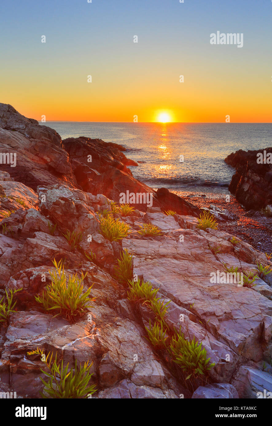 Sunrise, Marginal Way, Ogunquit, Maine, USA Stock Photo - Alamy