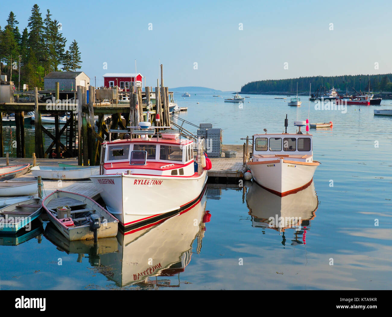 Harbor, Port Clyde, Maine, USA Stock Photo - Alamy