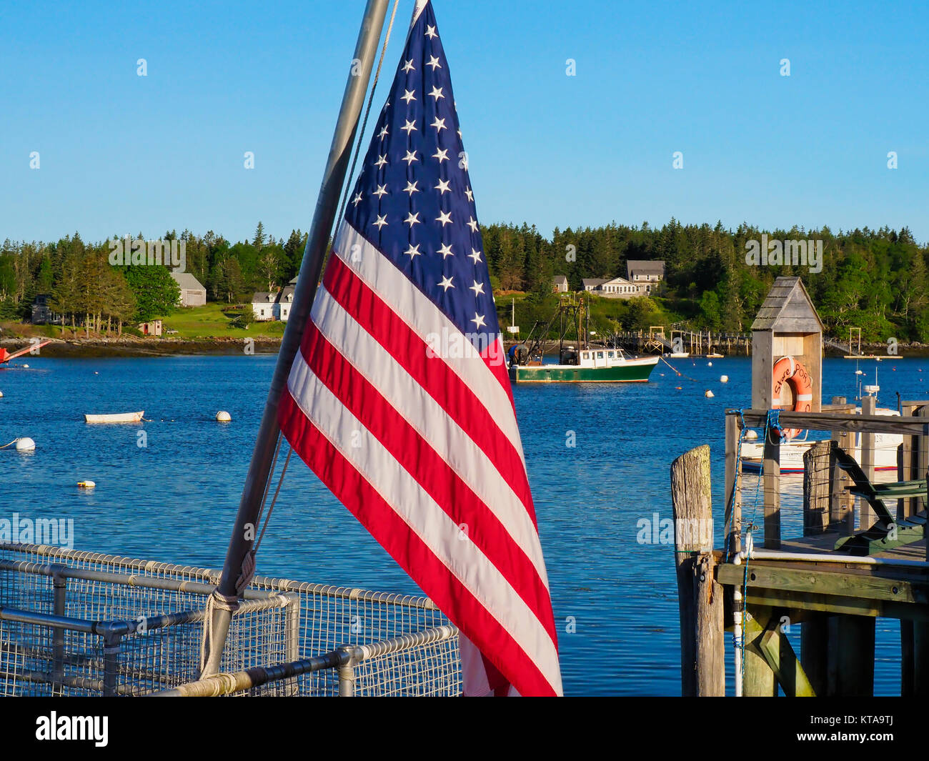 Harbor, Port Clyde, Maine, USA Stock Photo - Alamy