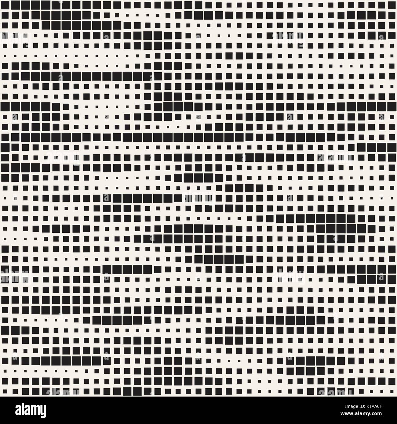 Modern Stylish Halftone Texture. Endless Abstract Background With Random Size Squares. Vector ...