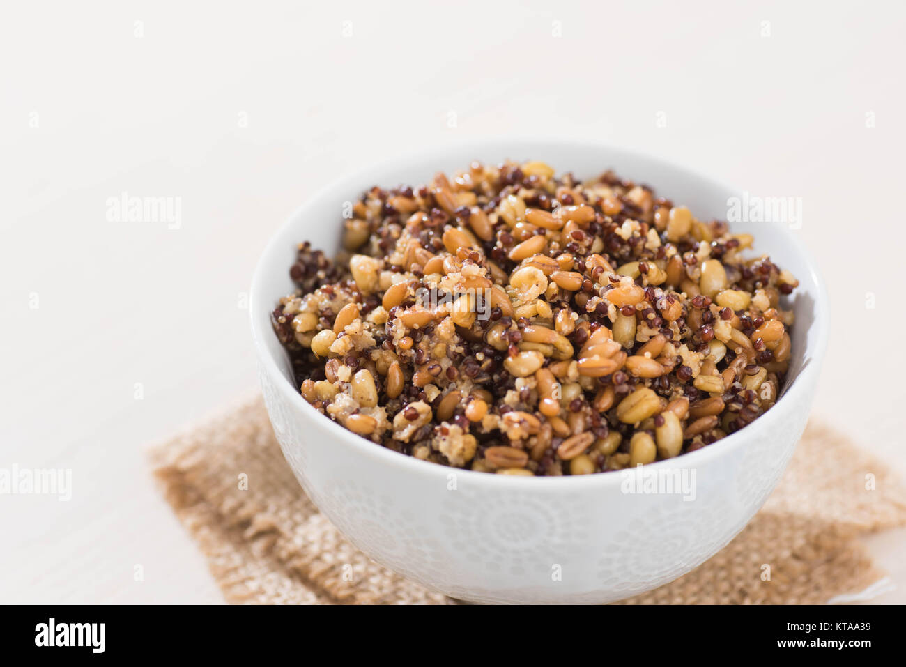 Bowl of Ancient Grains Cooked for Healthy Meal Stock Photo - Alamy