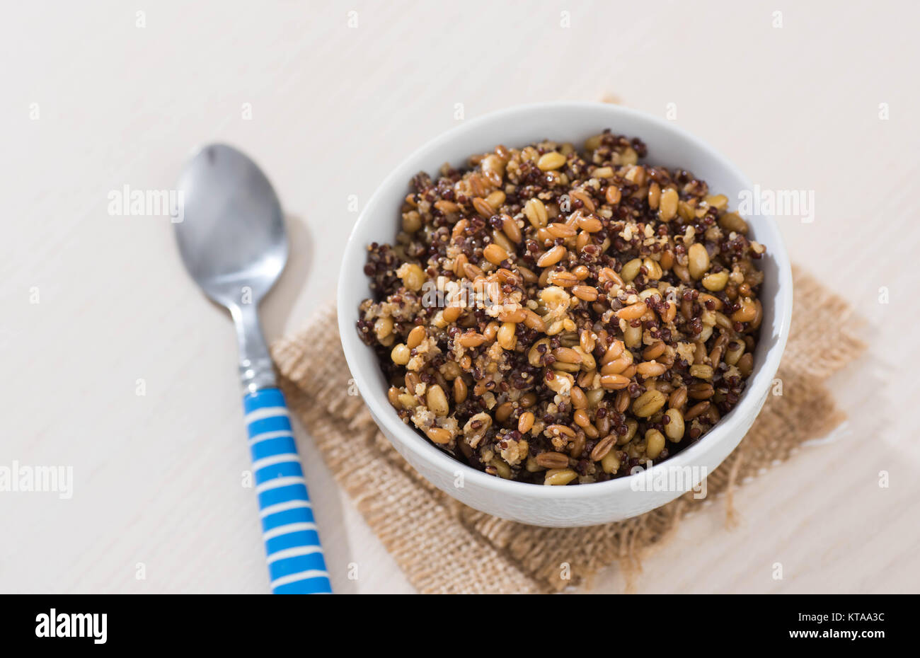 Bowl of Ancient Grains Cooked for Healthy Meal Stock Photo - Alamy