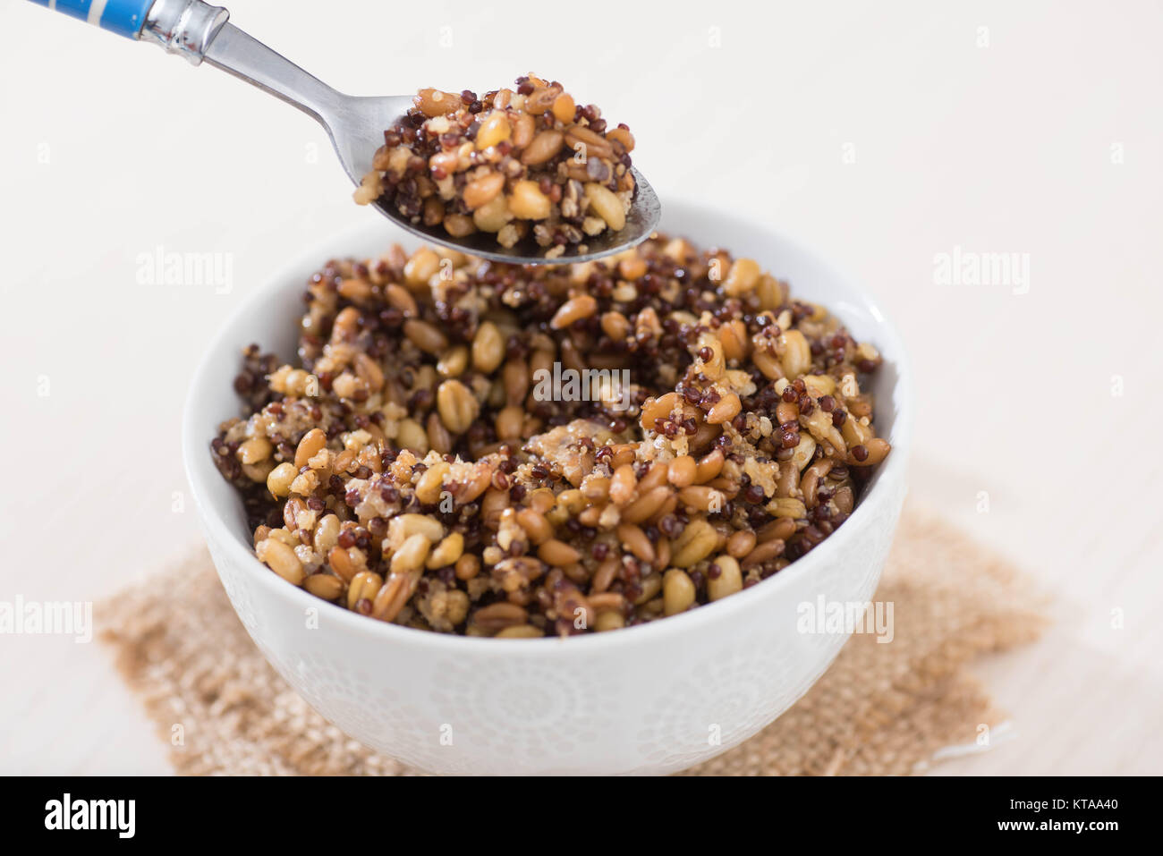 Bowl of Ancient Grains Cooked for Healthy Meal Stock Photo - Alamy