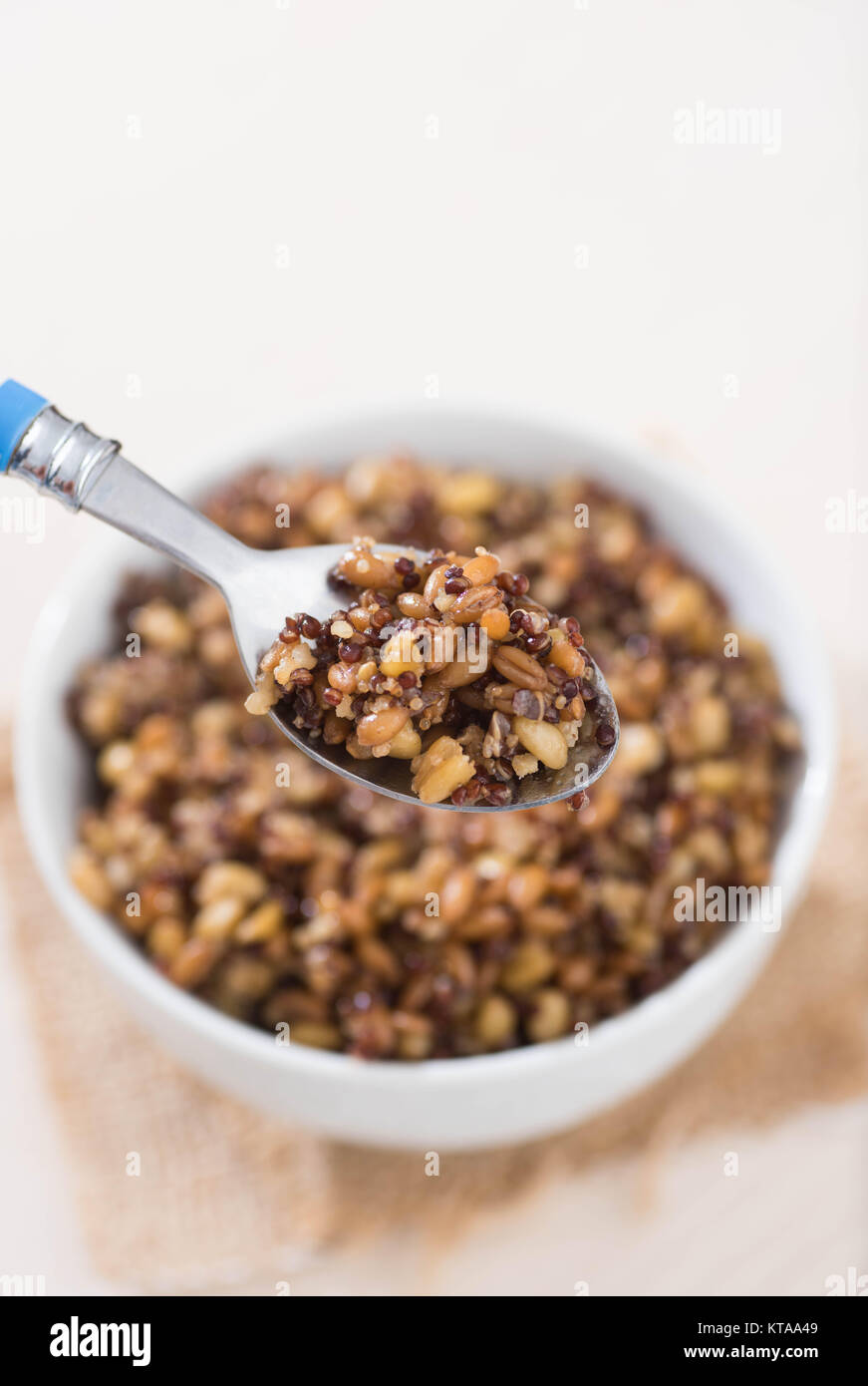 Bowl of Ancient Grains Cooked for Healthy Meal Stock Photo - Alamy