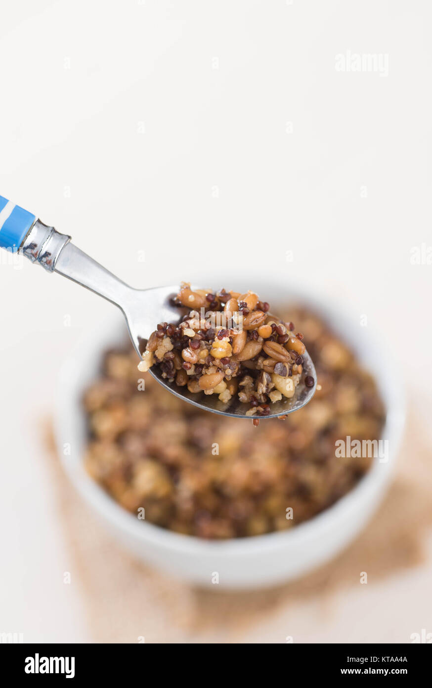 Bowl of Ancient Grains Cooked for Healthy Meal Stock Photo - Alamy