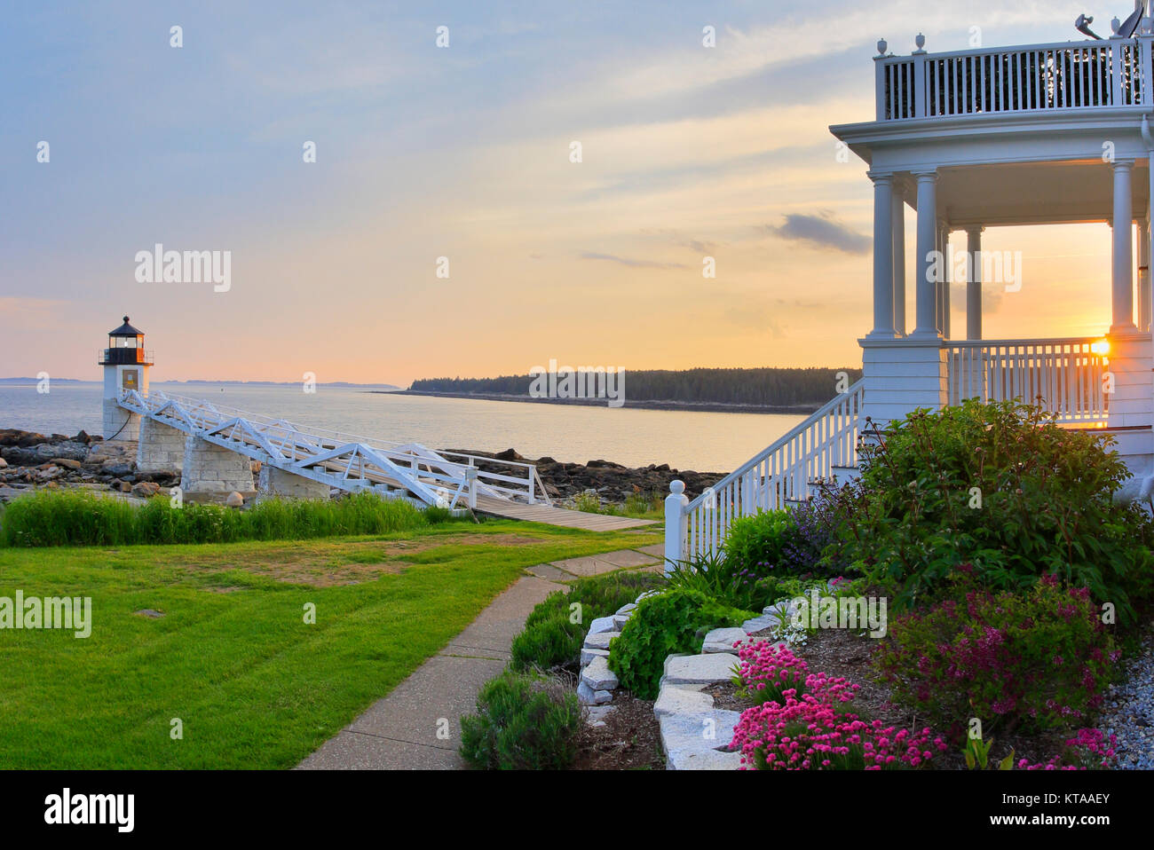 Marshall Point Light, Port Clyde, Maine, USA Stock Photo - Alamy