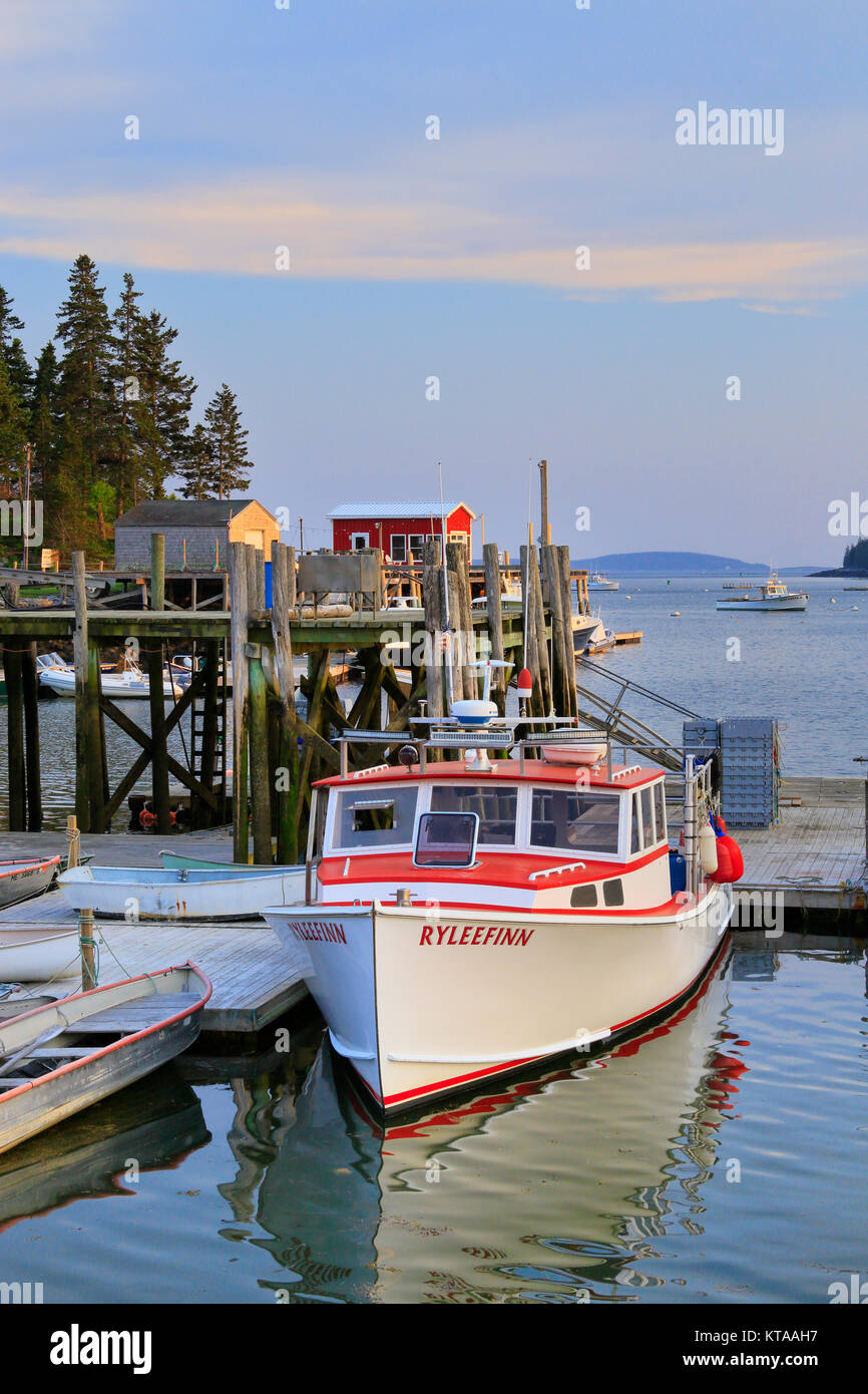 Harbor, Port Clyde, Maine, USA Stock Photo - Alamy