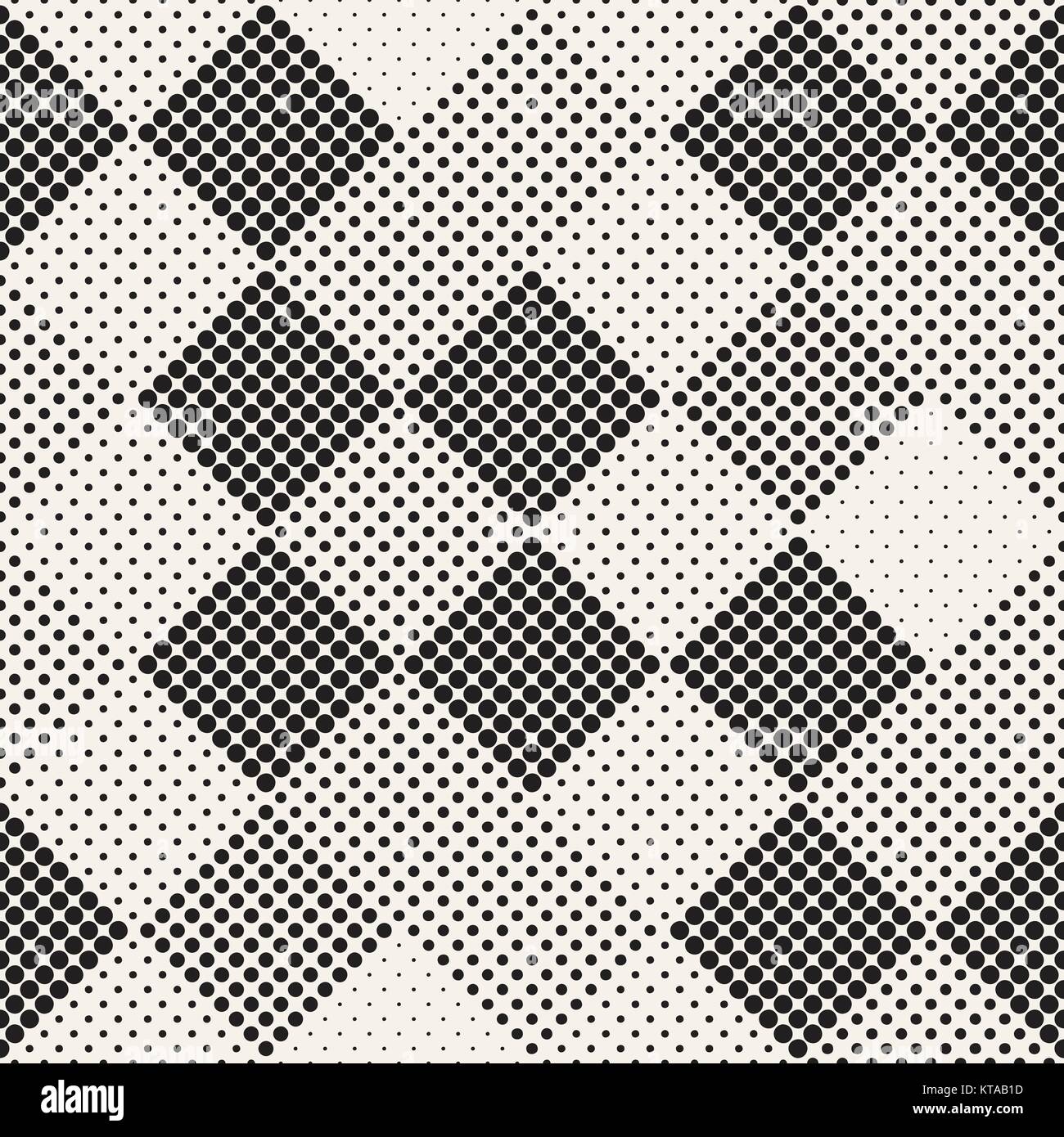 Modern Stylish Halftone Texture Endless Abstract Background With Random Size Circles Vector